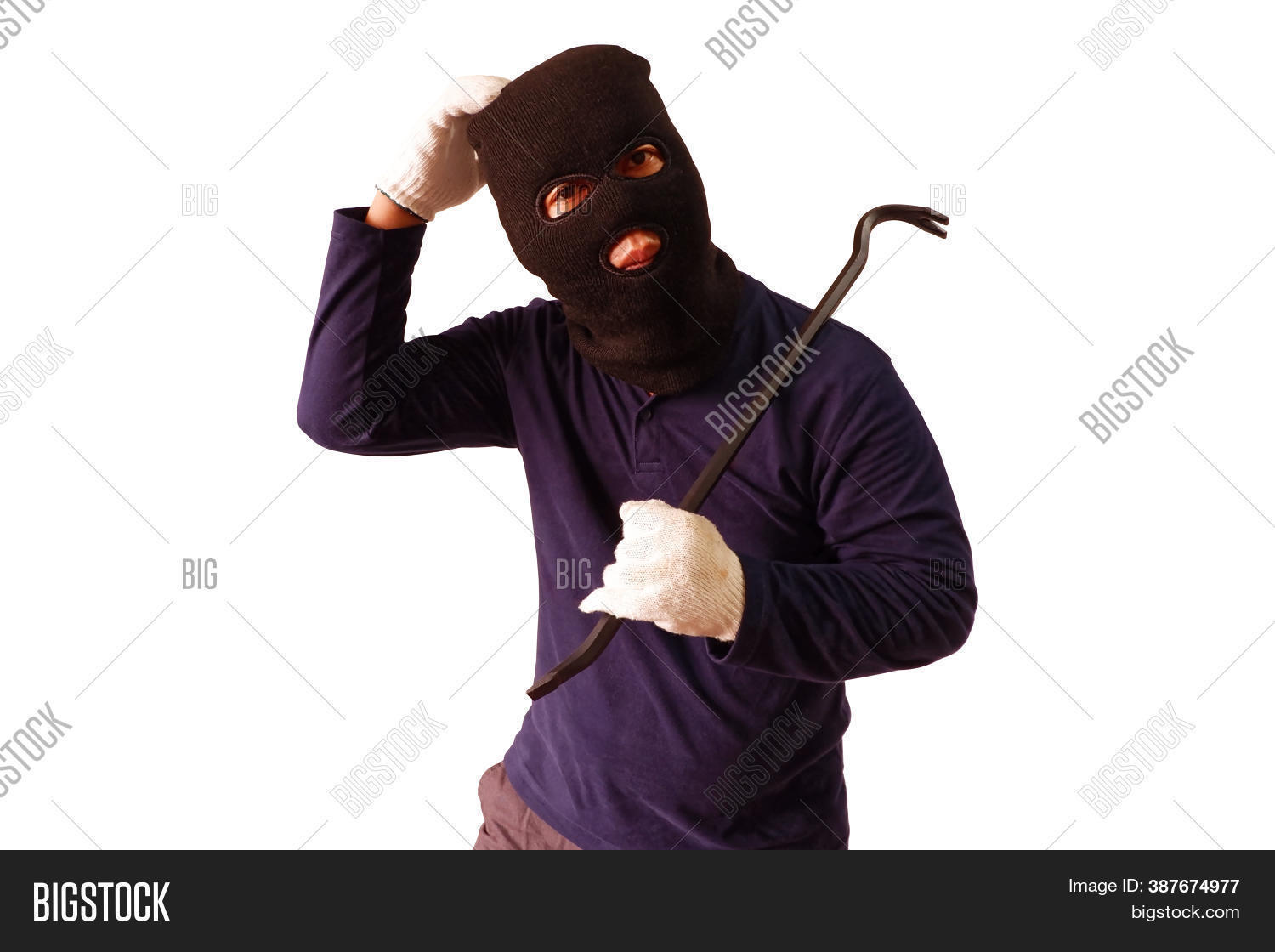 Masked Thief Holds Image & Photo (Free Trial) | Bigstock