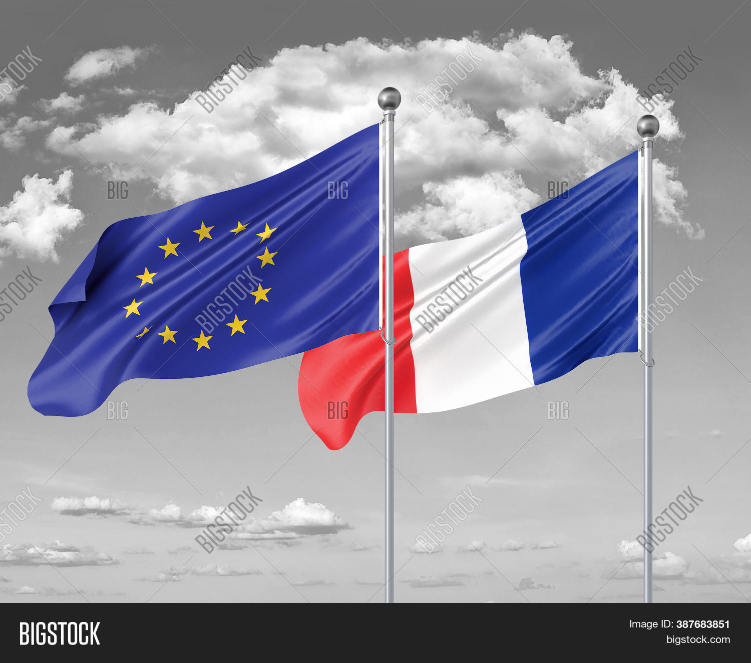 Two Realistic Flags. Image & Photo (Free Trial) | Bigstock