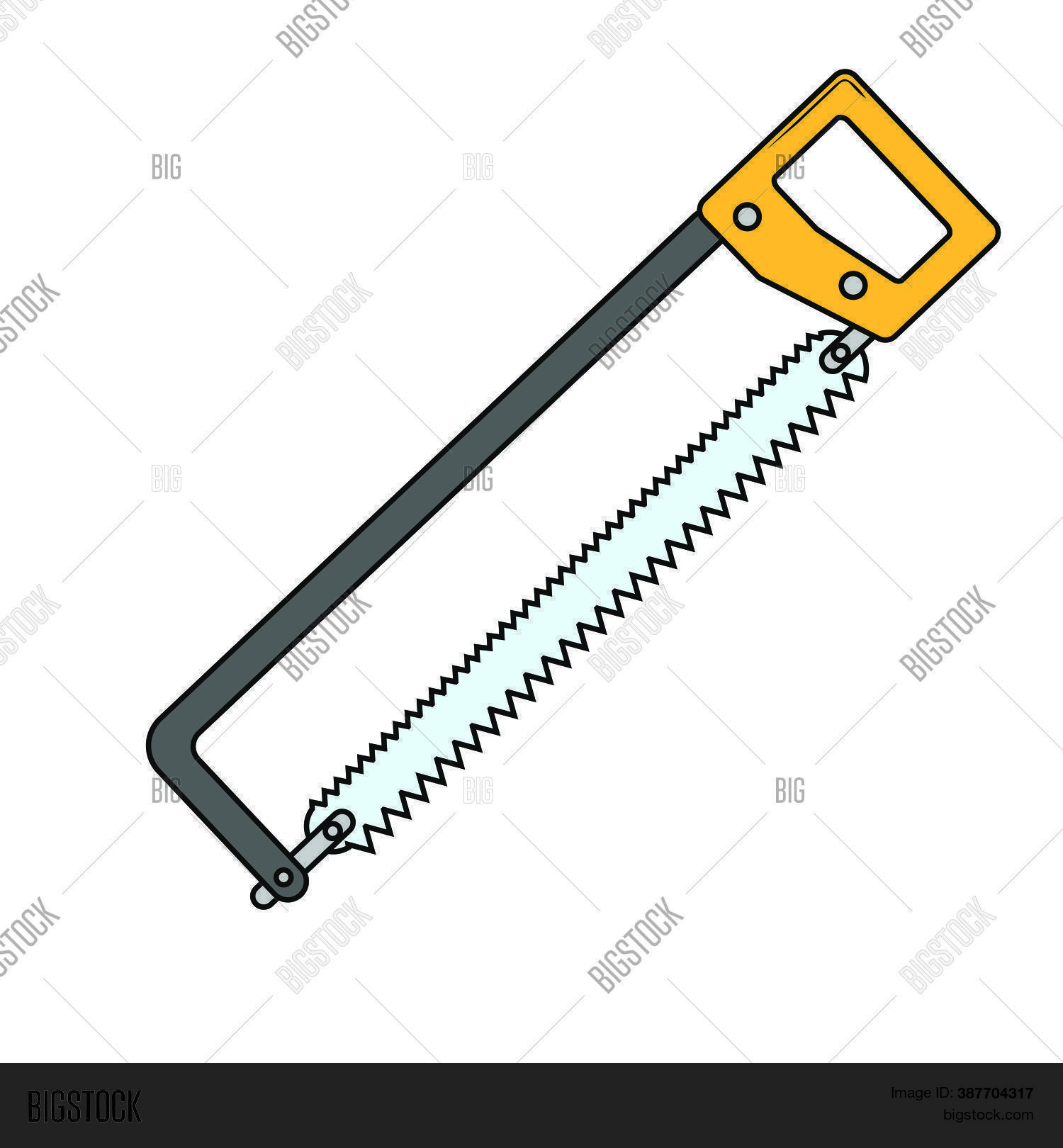 Hacksaw Carpentry Vector & Photo (Free Trial) | Bigstock