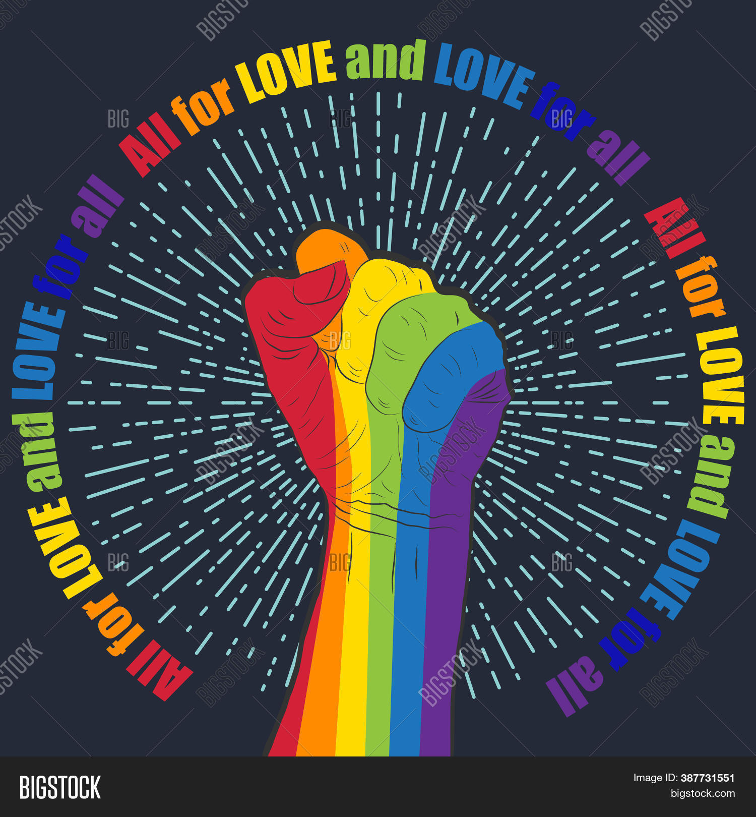Rainbow Colored Hand Image & Photo (Free Trial) | Bigstock