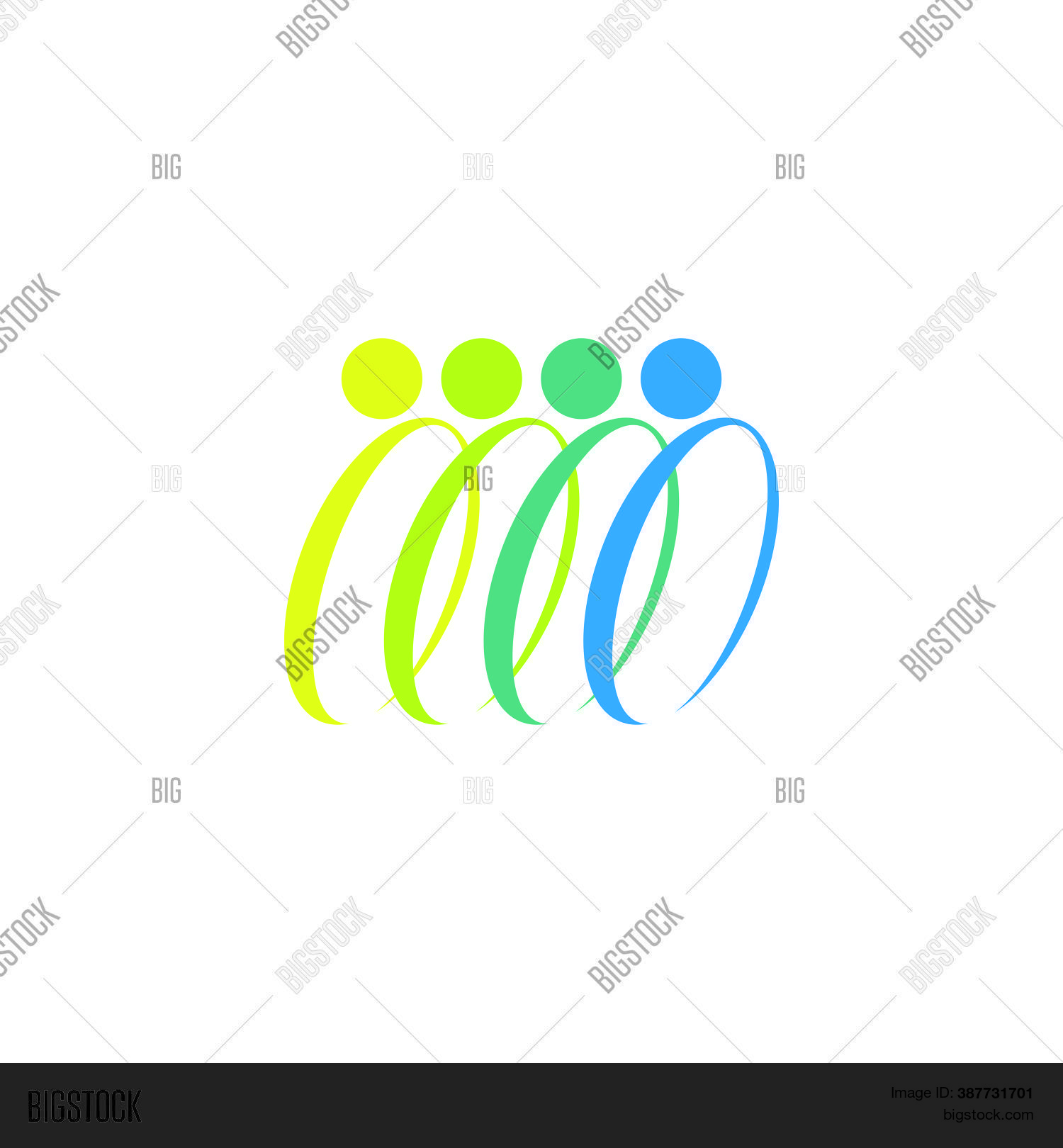 Logo Four Ellipse Vector & Photo (Free Trial) | Bigstock