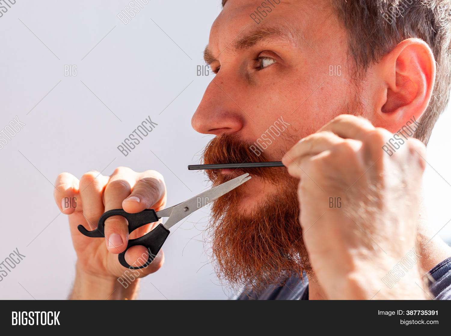 Man Cutting His Own Image & Photo (Free Trial) | Bigstock