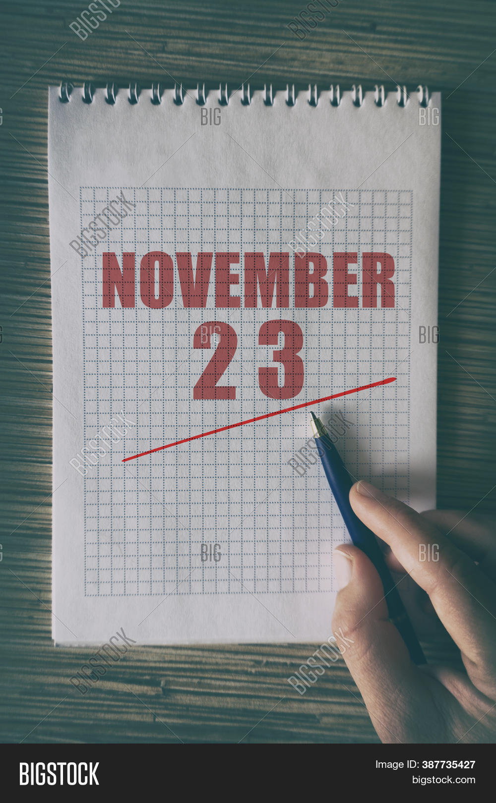 November 23rd. Day 23 Image & Photo (Free Trial) | Bigstock