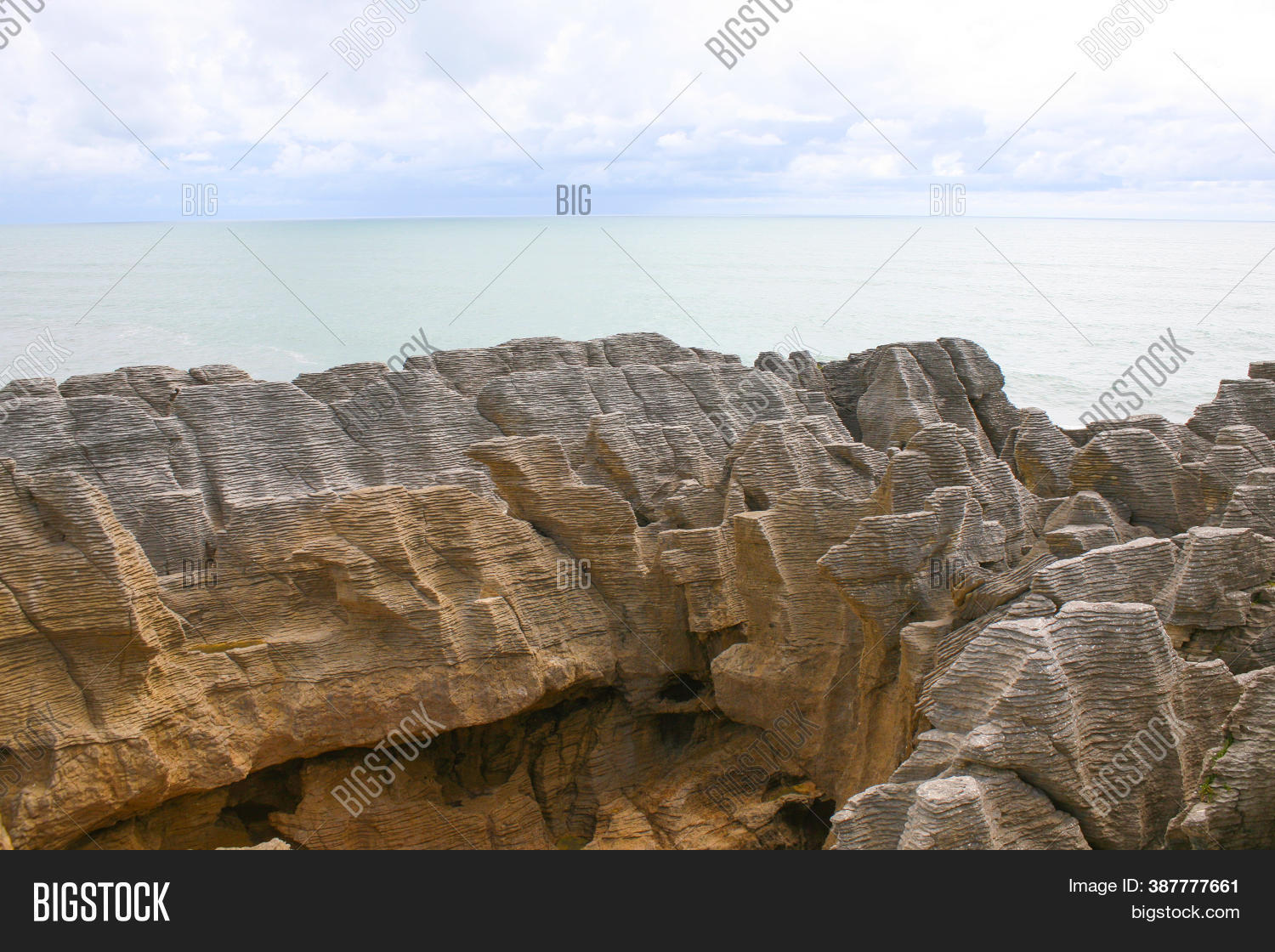 Pancake Rocks Heavily Image & Photo (Free Trial) | Bigstock