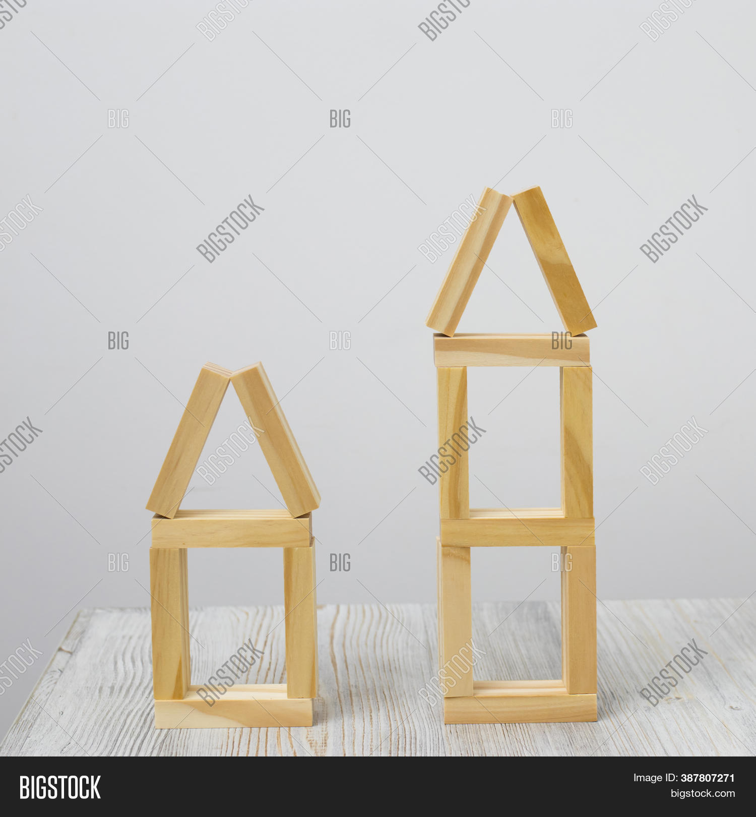 House Built Blocks On Image & Photo (Free Trial) | Bigstock