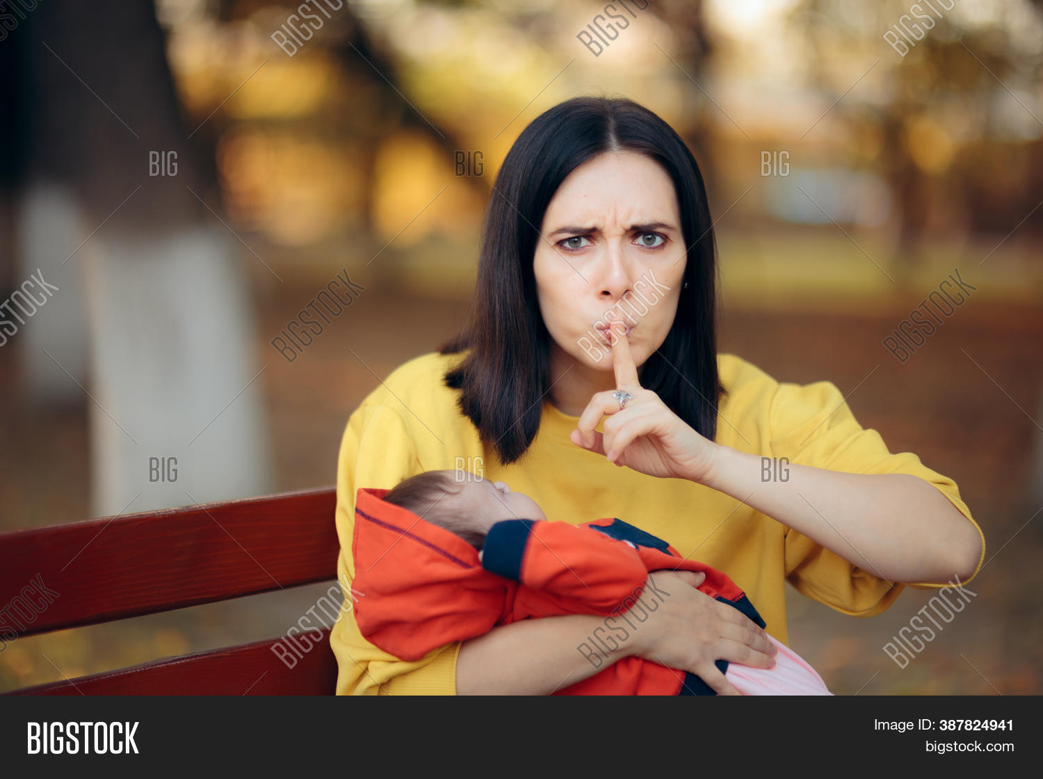 Mother Asking Silence Image & Photo (Free Trial) | Bigstock