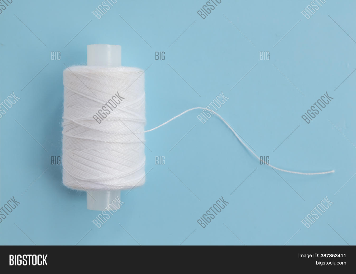 Blue Sewing Thread Image & Photo (Free Trial) | Bigstock