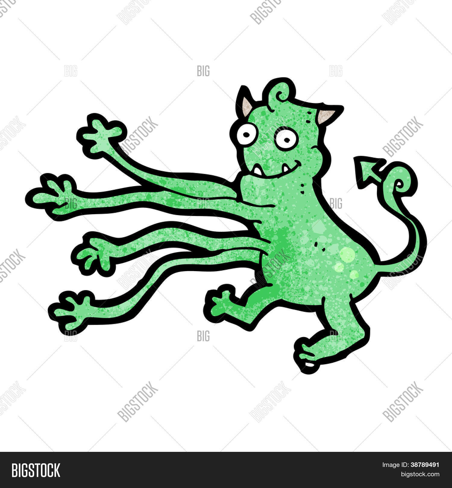 Long Armed Monster Vector & Photo (Free Trial) | Bigstock