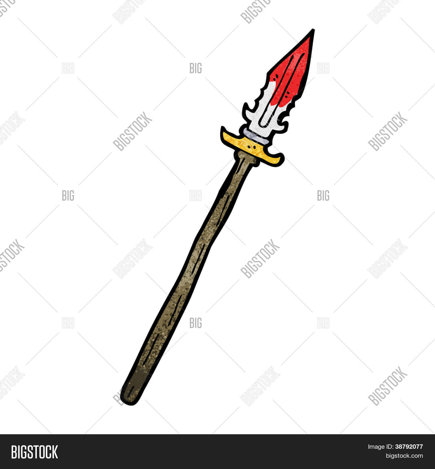 Cartoon Spear Vector & Photo (Free Trial) | Bigstock