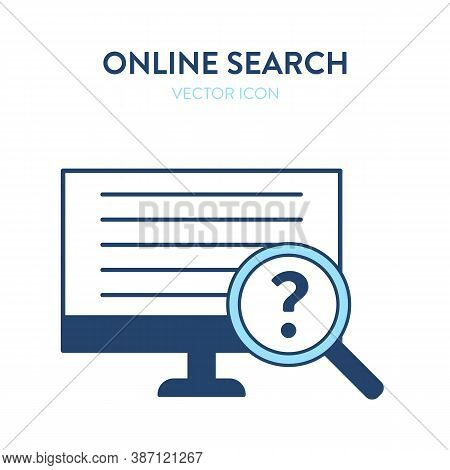 Online Search Icon. Vector & Photo (Free Trial) | Bigstock