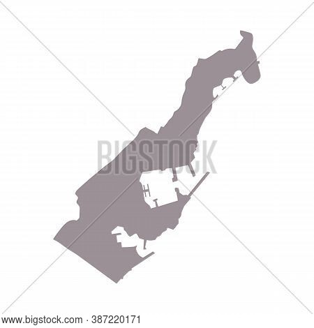 Monaco Blank Map Vector & Photo (Free Trial) | Bigstock