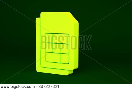 Yellow Sim Card Icon Image & Photo (Free Trial) | Bigstock