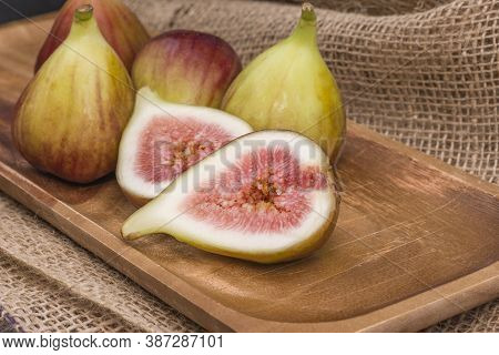 Fresh Fig Sliced Half Image & Photo (Free Trial) | Bigstock