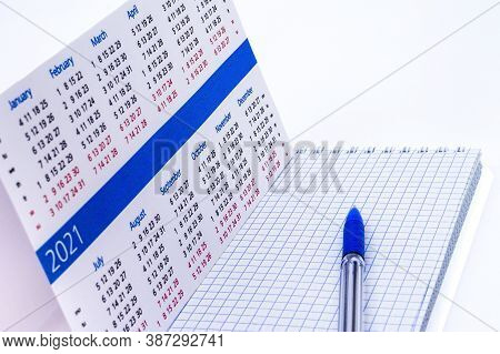Notepad Calendar 2021 Image & Photo (Free Trial) | Bigstock