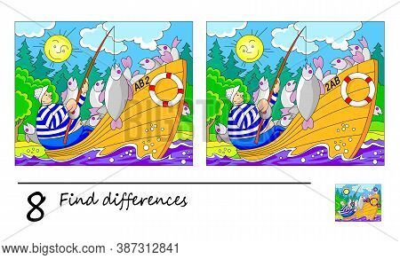 Find 8 Differences. Vector & Photo (Free Trial) | Bigstock