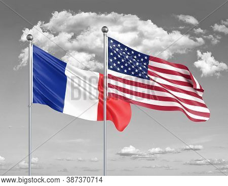 Two Realistic Flags. Image & Photo (Free Trial) | Bigstock