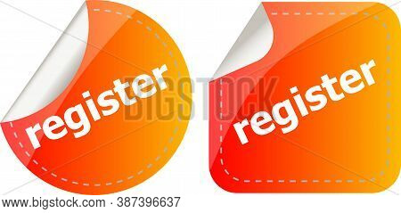 Register Stickers Set Image & Photo (Free Trial) | Bigstock
