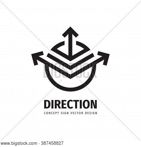 Direction Arrow Vector & Photo (Free Trial) | Bigstock