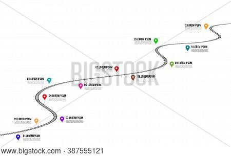Railway Timeline 3d Vector & Photo (Free Trial) | Bigstock