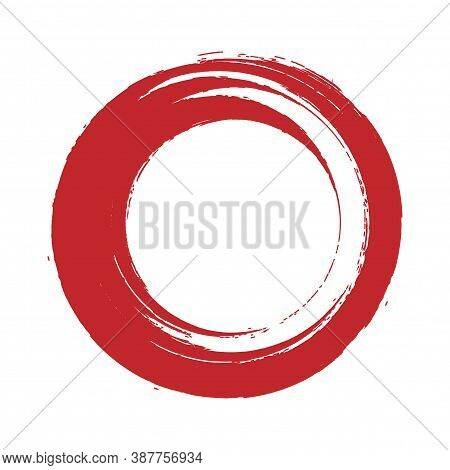 Red Enso Symbol Vector & Photo (Free Trial) | Bigstock