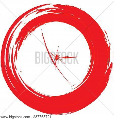 Red Enso Symbol Vector & Photo (Free Trial) | Bigstock
