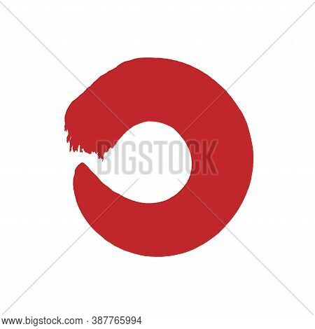 Red Enso Symbol Vector & Photo (Free Trial) | Bigstock