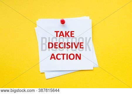 Word Take Decisive Image & Photo (Free Trial) | Bigstock