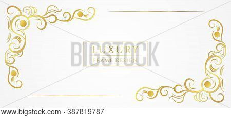 Luxury Gold Frame Vector & Photo (Free Trial) | Bigstock