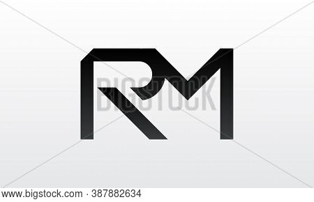 Initial Rm Letter Vector & Photo (Free Trial) | Bigstock