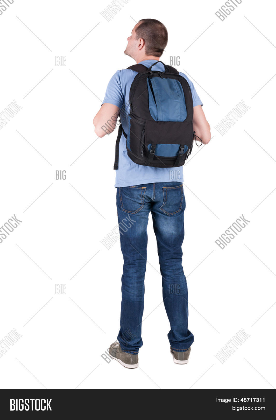 Back View Man Backpack Image & Photo (Free Trial) | Bigstock
