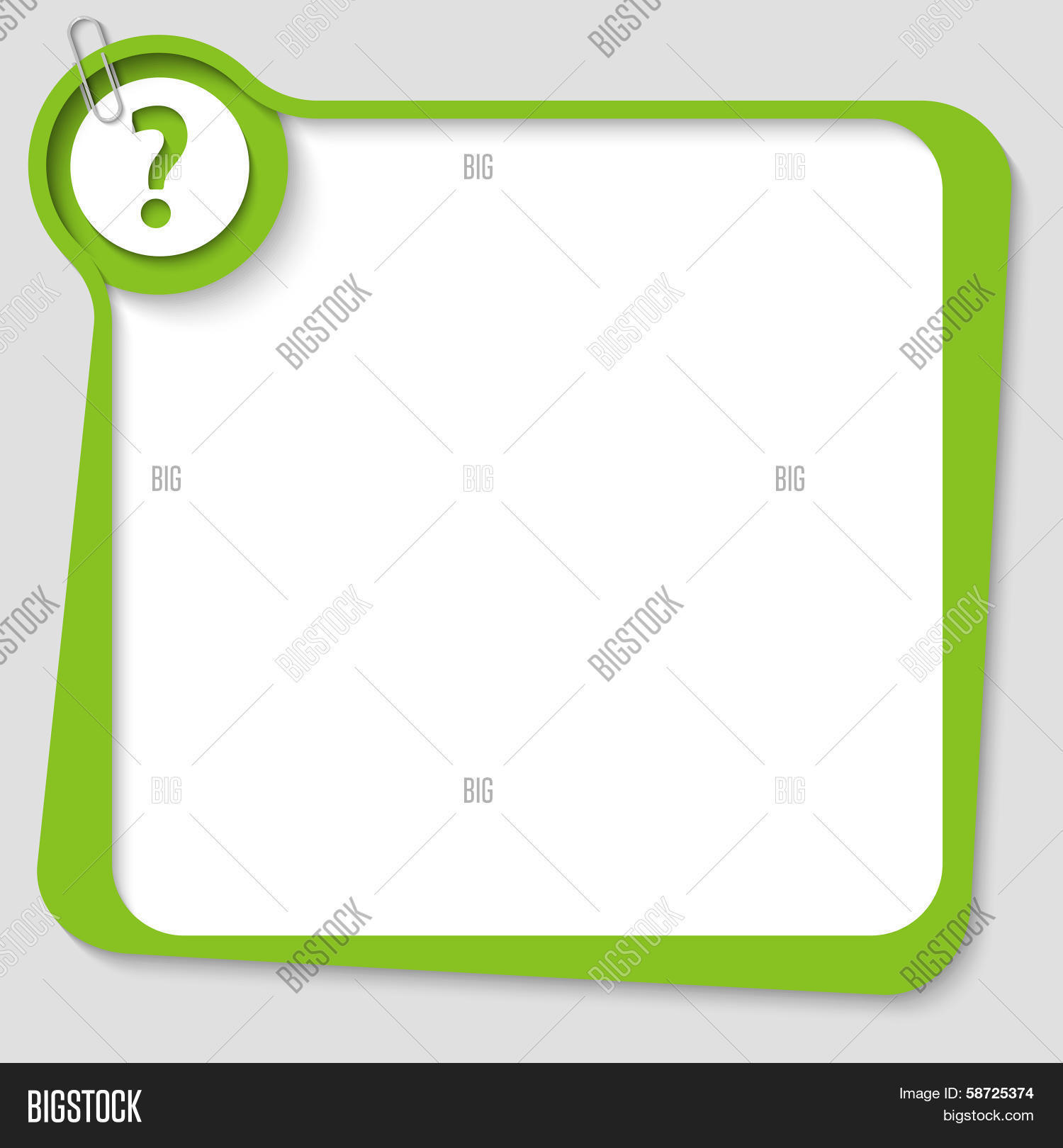 Green Blank Text Box Vector & Photo (Free Trial) | Bigstock