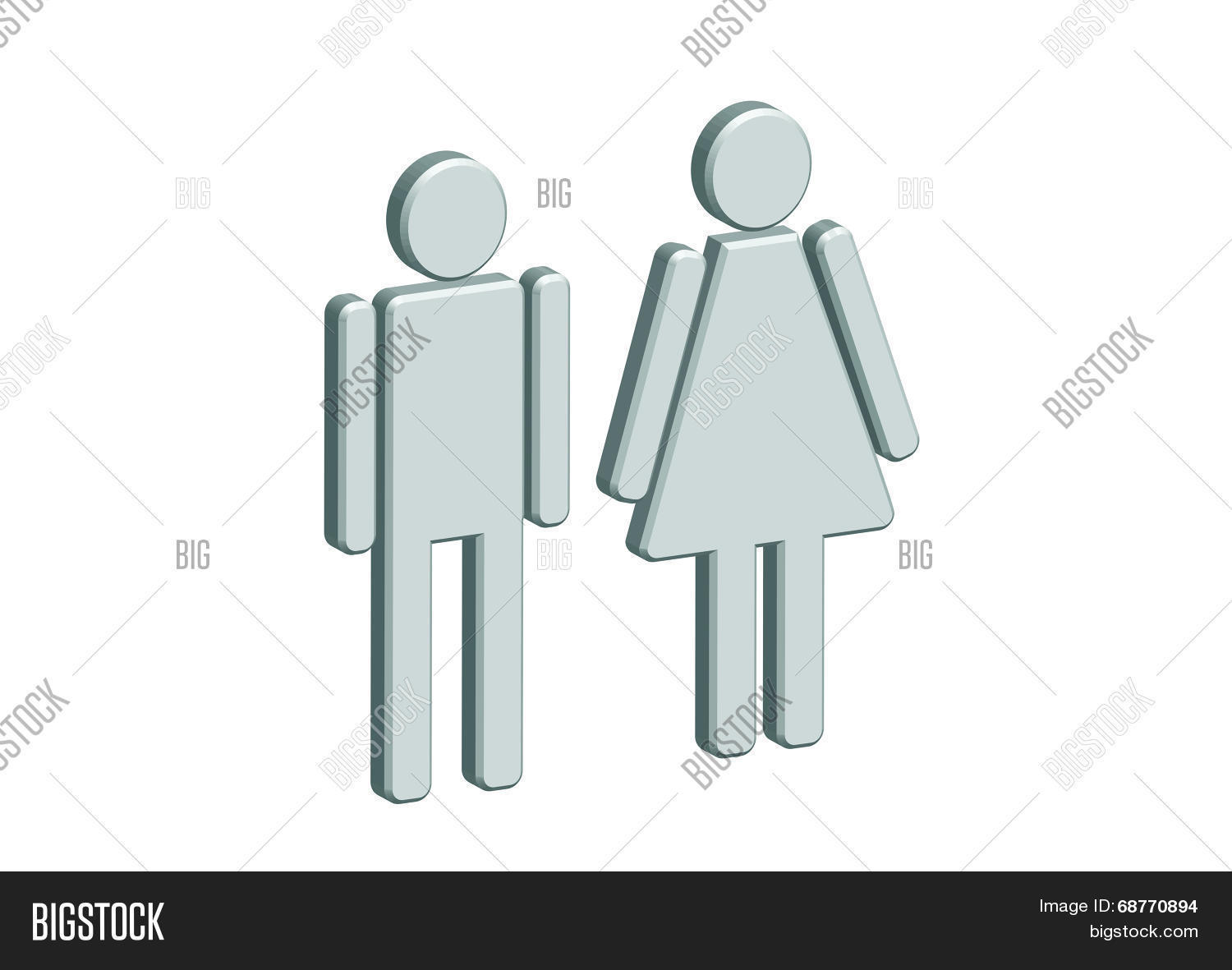 3D Pictogram Man Vector & Photo (Free Trial) | Bigstock
