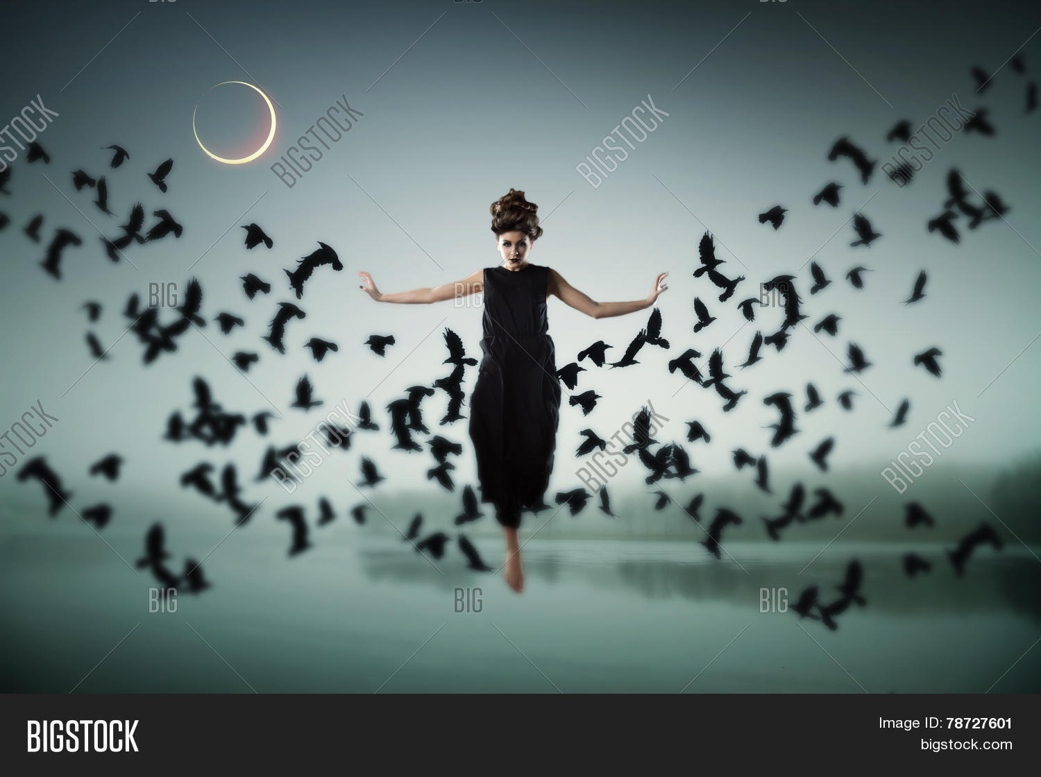 Witch Floating Air Image & Photo (Free Trial) | Bigstock