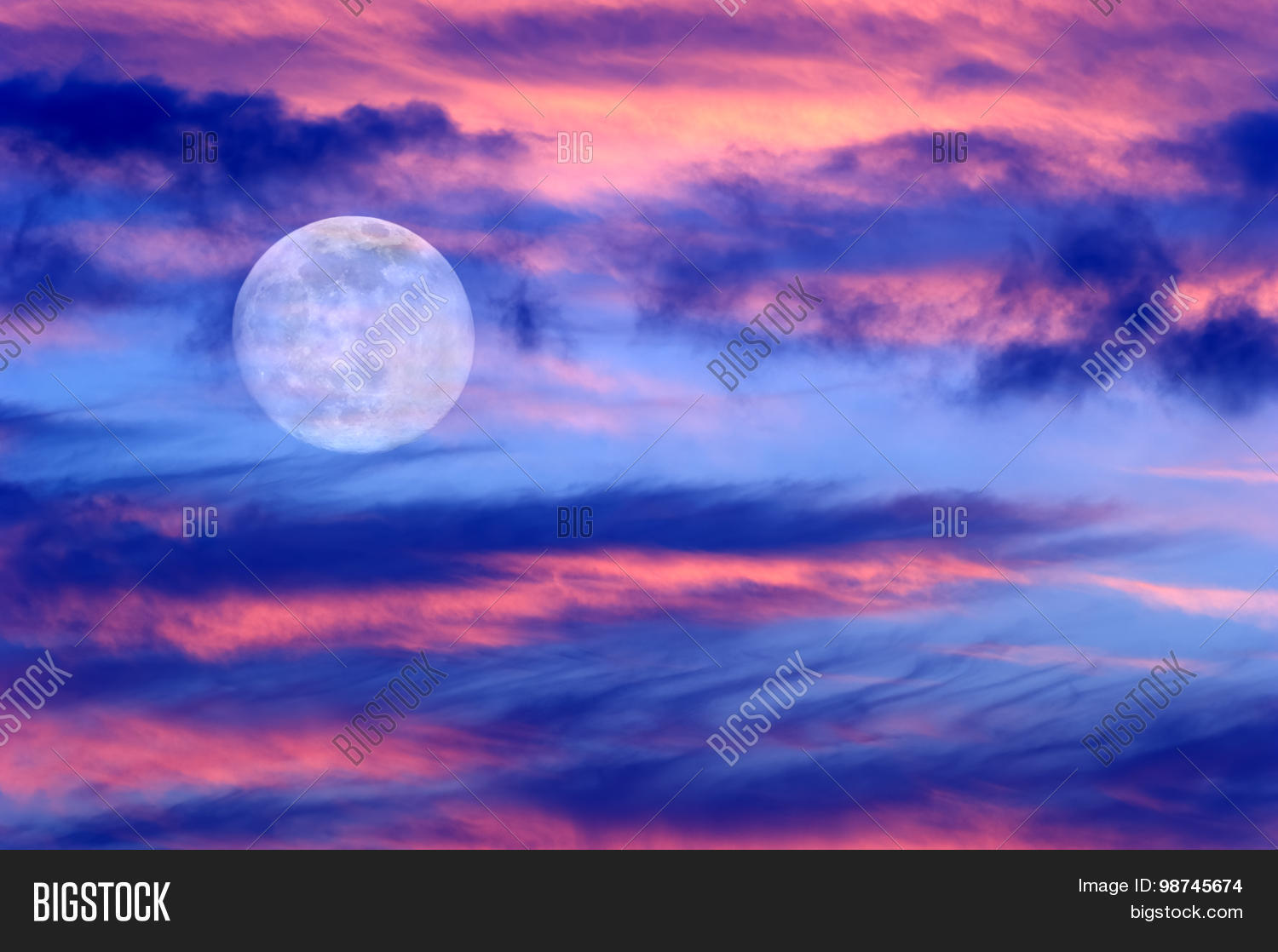 Moon Clouds Skies Image & Photo (Free Trial) | Bigstock
