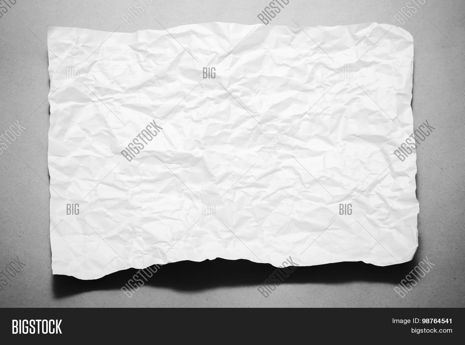 A4 Size Crumpled Paper Image & Photo (Free Trial) | Bigstock