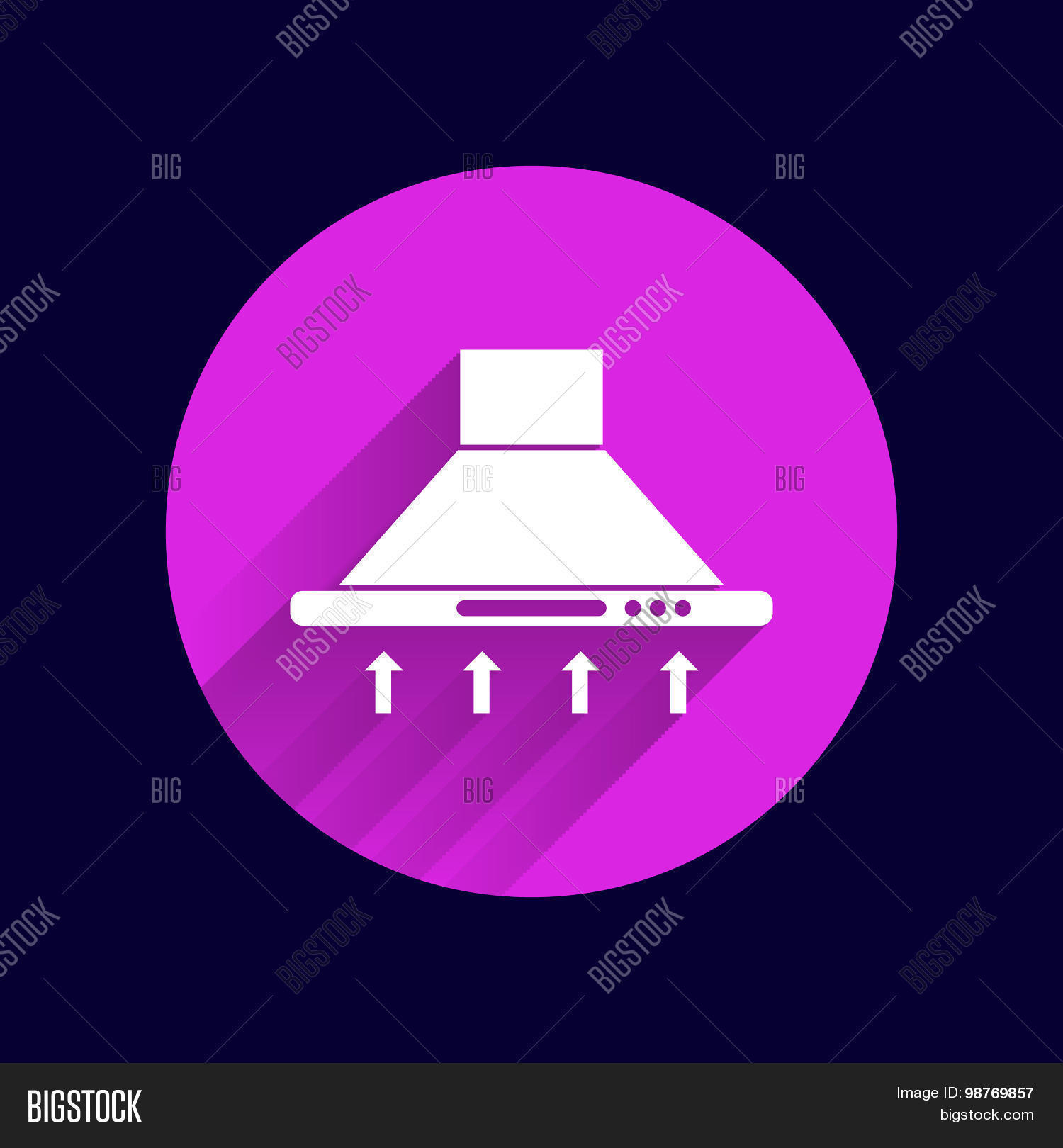 Kitchen Hood Icon Vector & Photo (Free Trial) | Bigstock