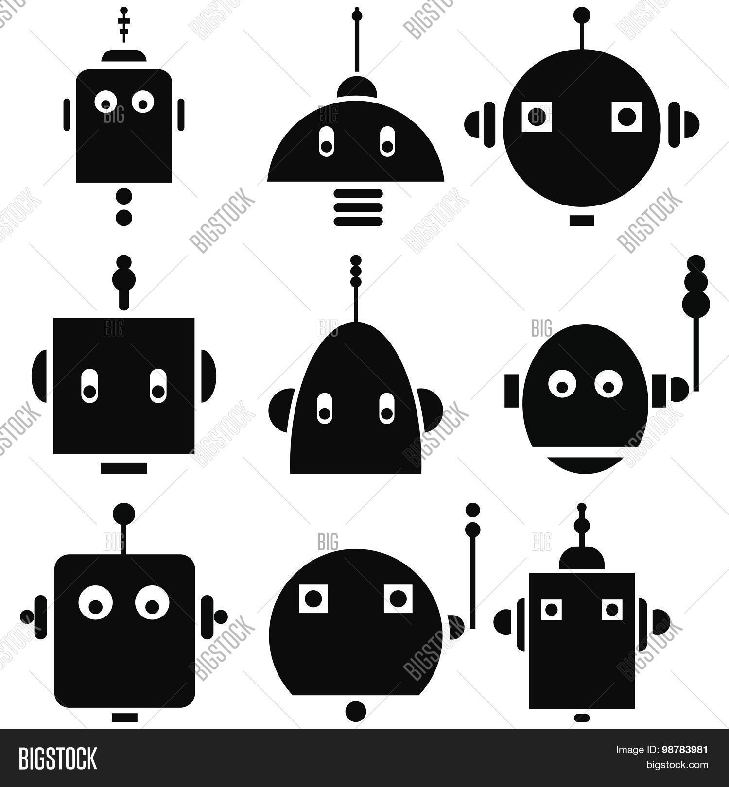 Vintage Retro Robots Vector & Photo (Free Trial) | Bigstock