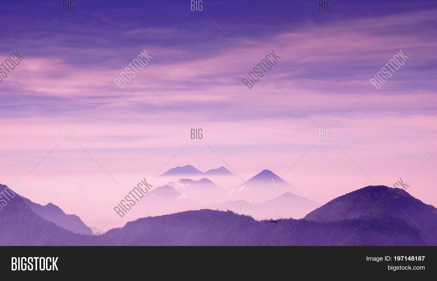 View On Purple Volcano Image & Photo (Free Trial) | Bigstock