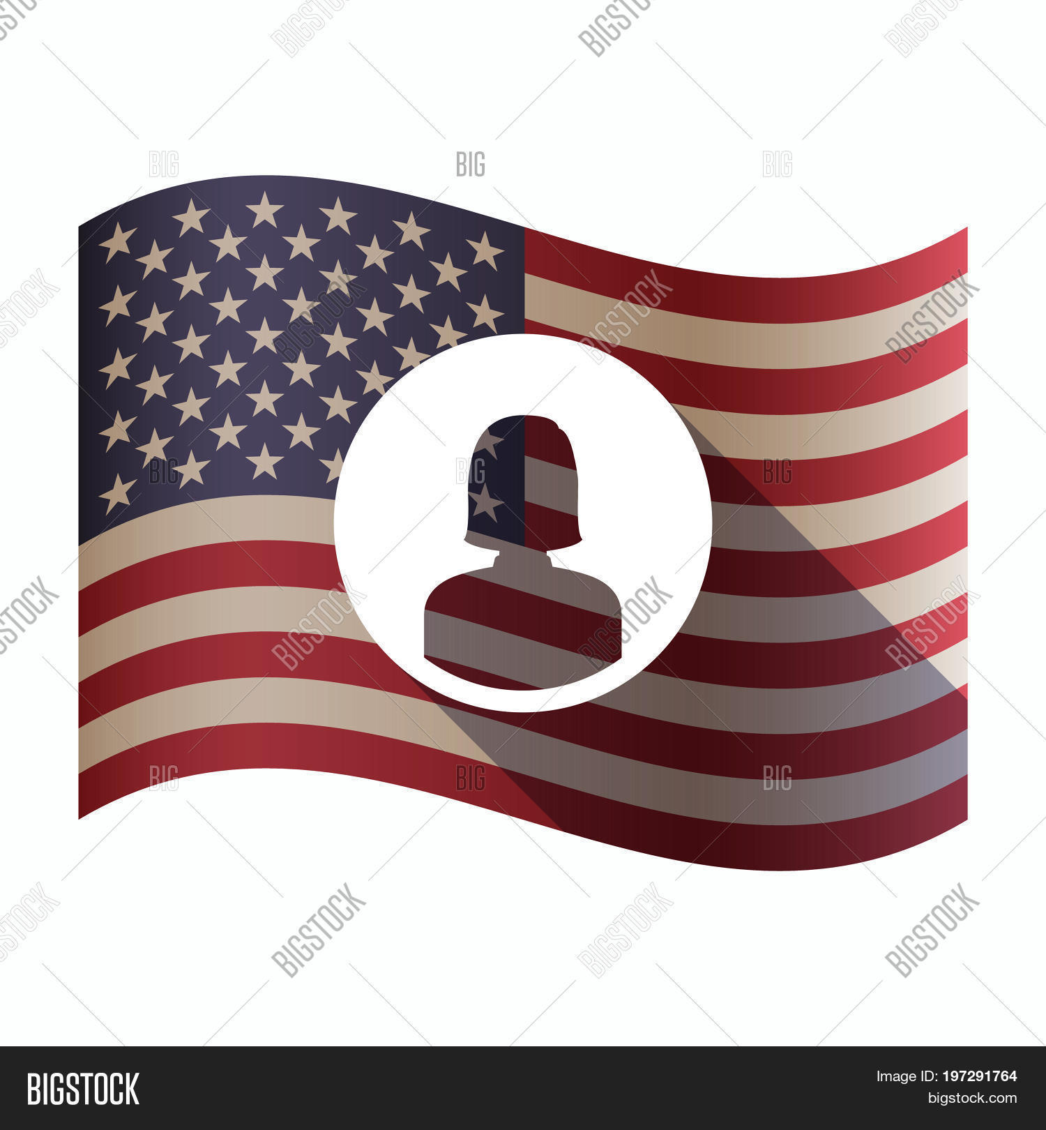 Isolated Usa Flag Vector & Photo (Free Trial) | Bigstock