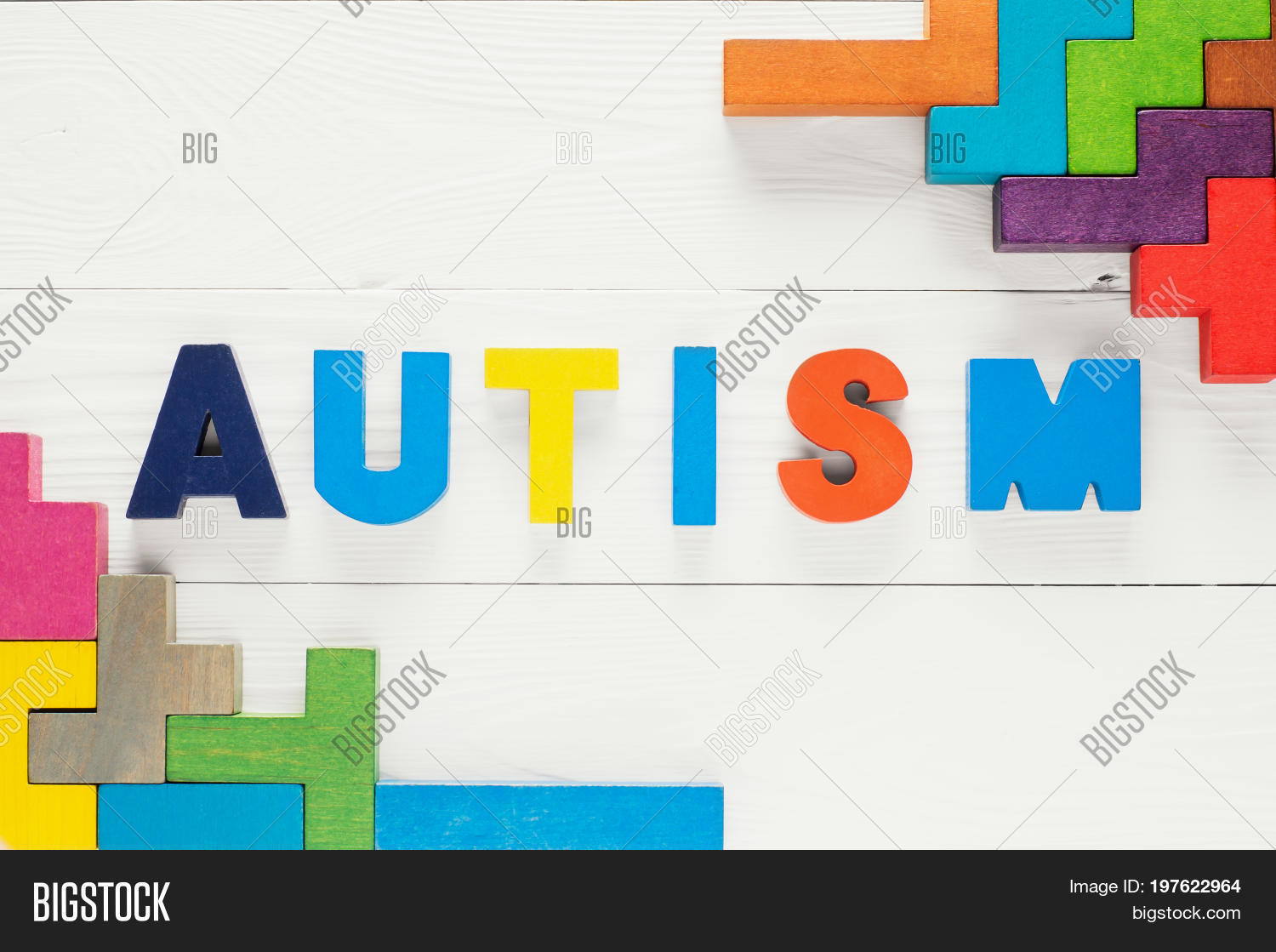 Word Autism Built Image & Photo (Free Trial) | Bigstock