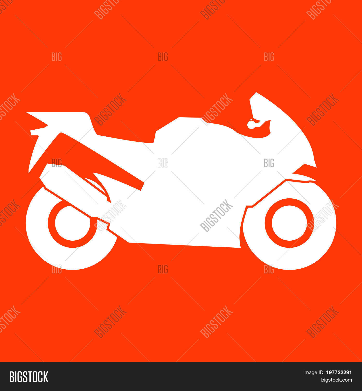 Motorcycle White Vector & Photo (Free Trial) | Bigstock