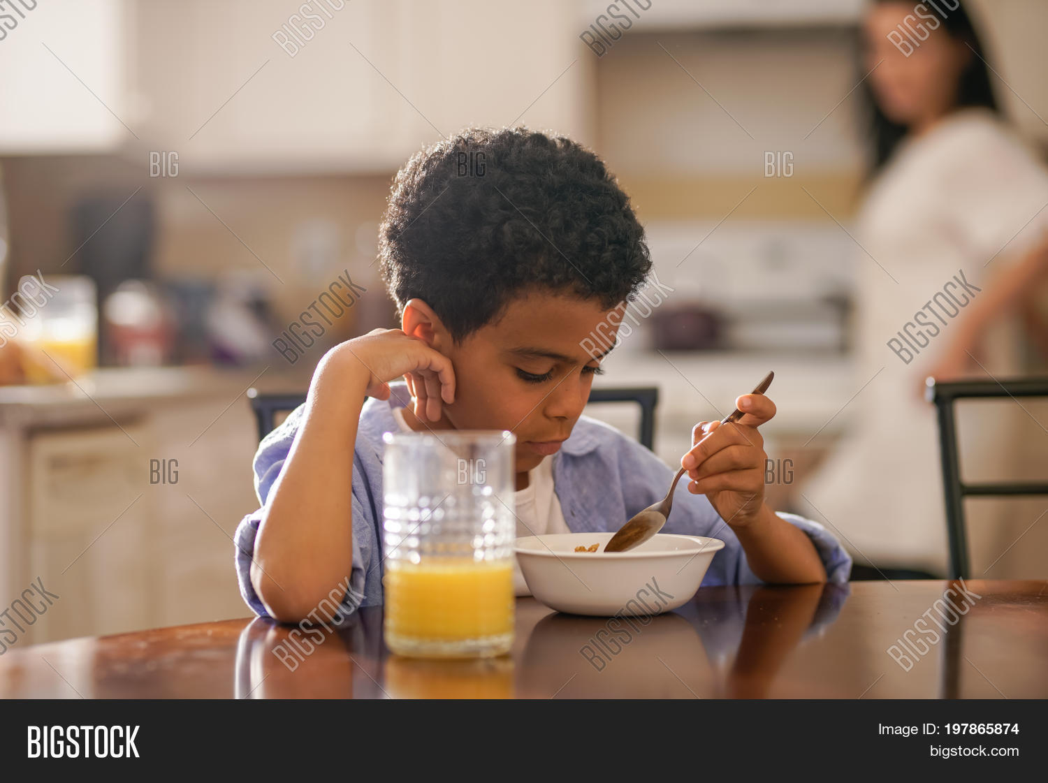 Cute Little Boy Eating Image & Photo (Free Trial) | Bigstock