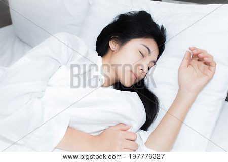 Women Sleeping Smile Image & Photo (Free Trial) | Bigstock