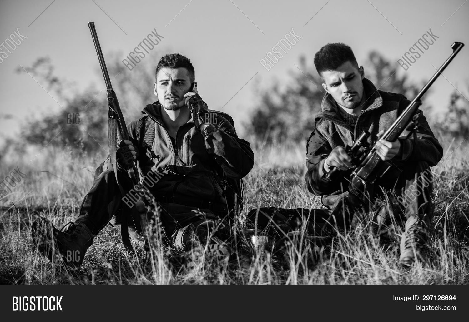 Hunters Friends Enjoy Image & Photo (Free Trial) | Bigstock