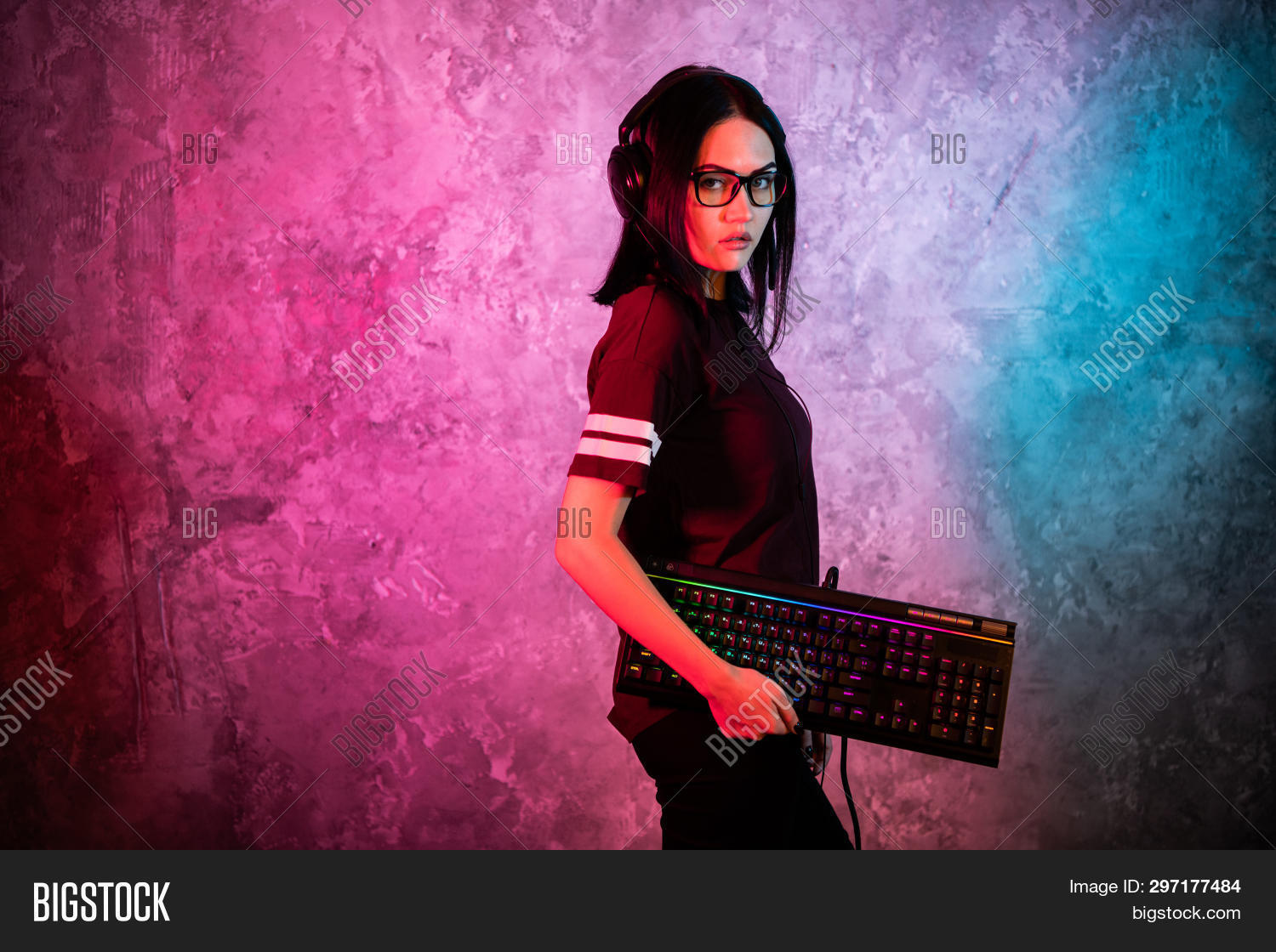 Funny Nerd Gamer Girl Image & Photo (Free Trial) | Bigstock