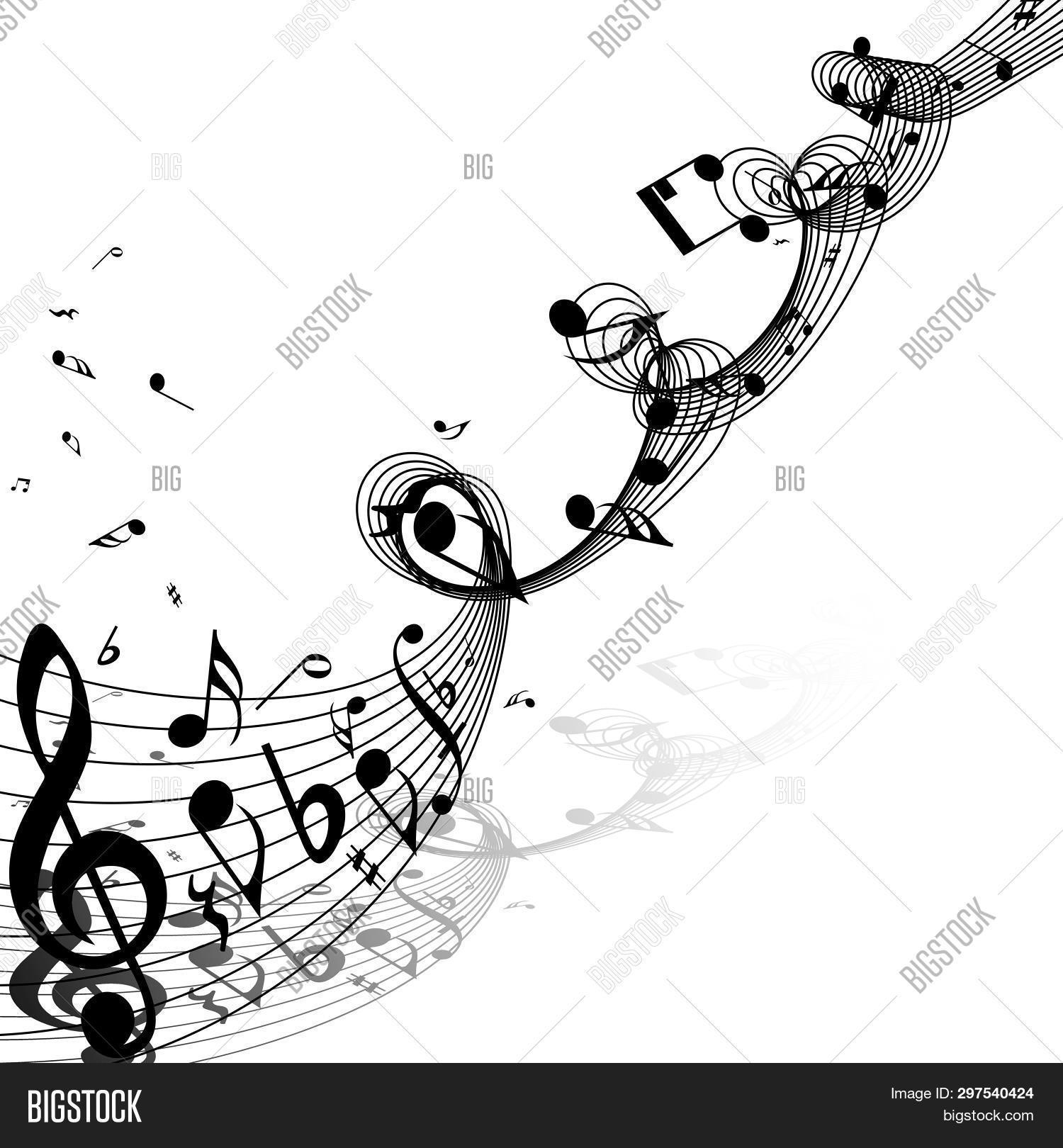 Musical Design Music Vector & Photo (Free Trial) | Bigstock