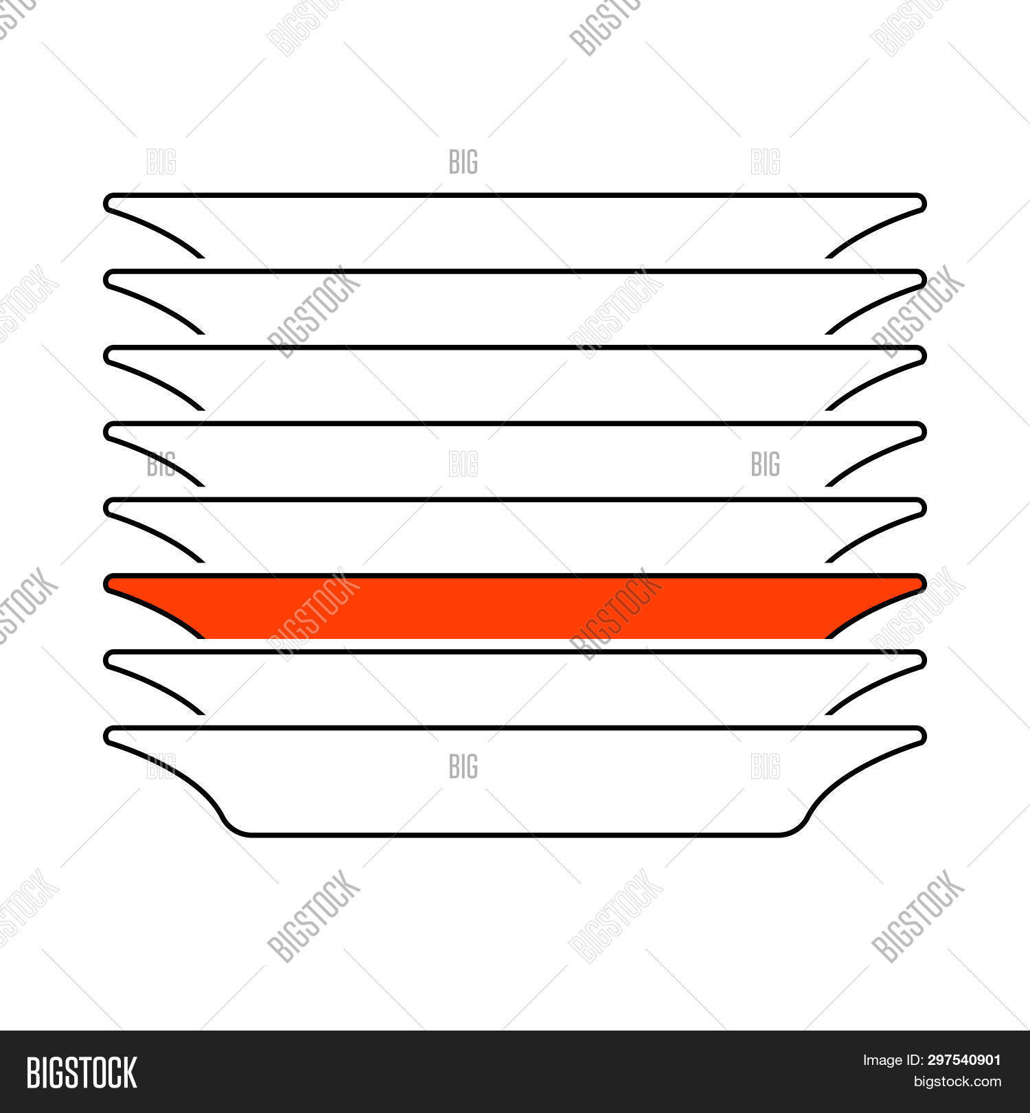Plate Stack Icon. Vector & Photo (Free Trial) | Bigstock