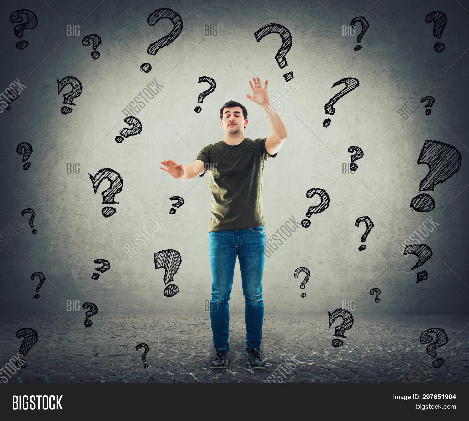 Guy Searching Hands Image & Photo (Free Trial) | Bigstock