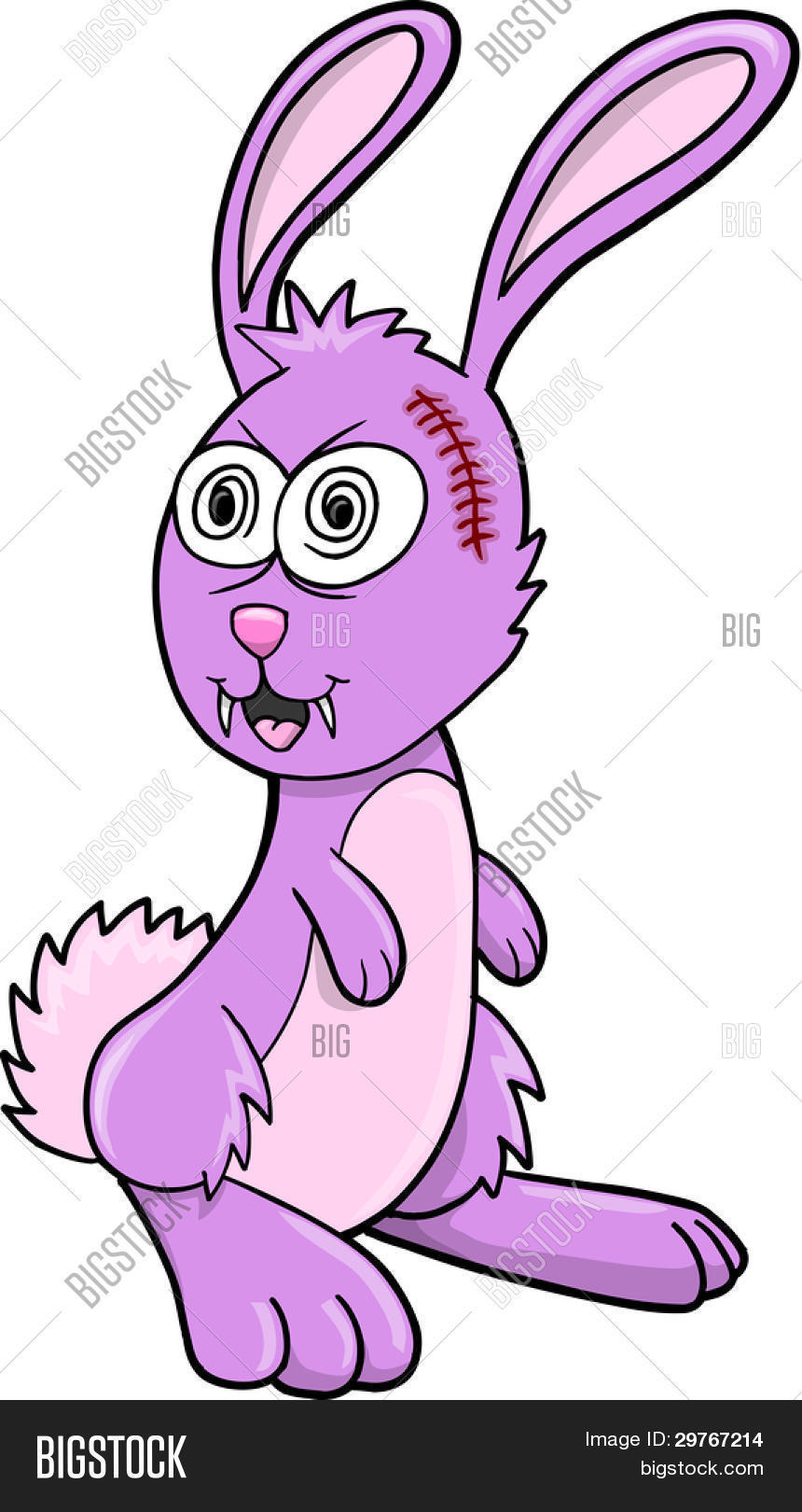 Crazy Insane Bunny Vector & Photo (Free Trial) | Bigstock