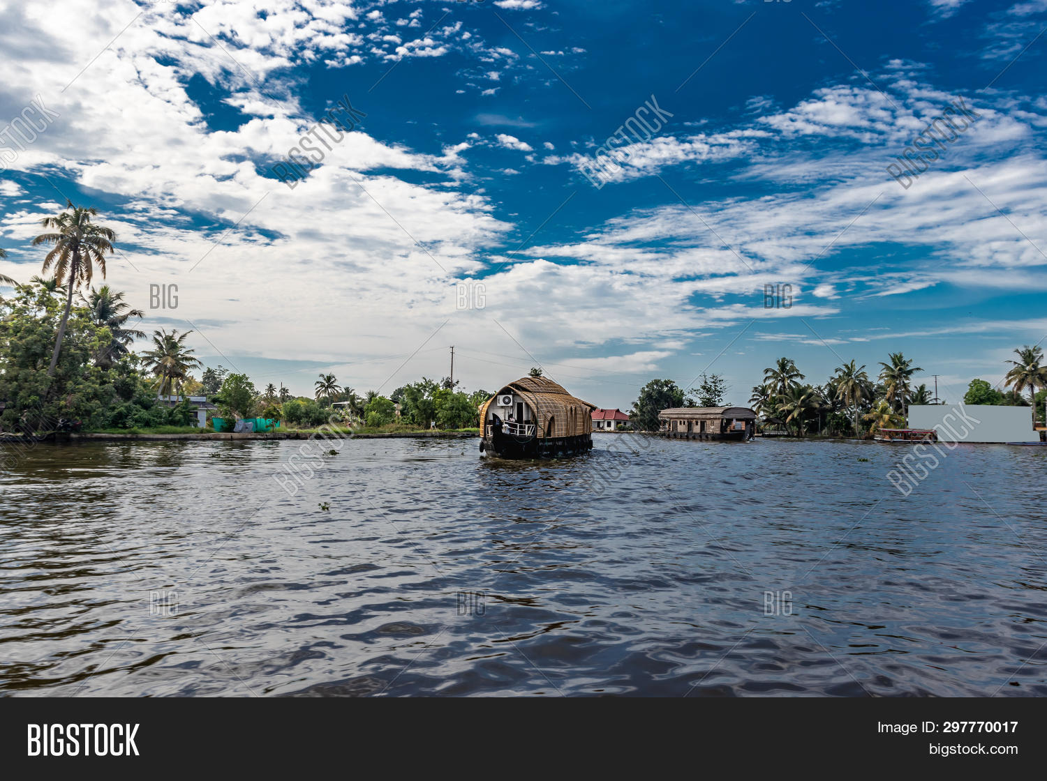 Houseboat Image Blue Image & Photo (Free Trial) | Bigstock